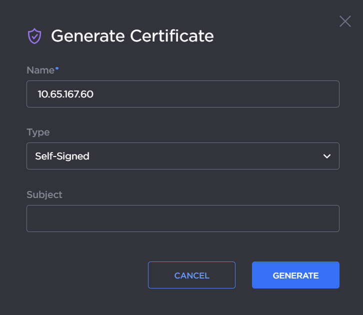 Generating a Certificate